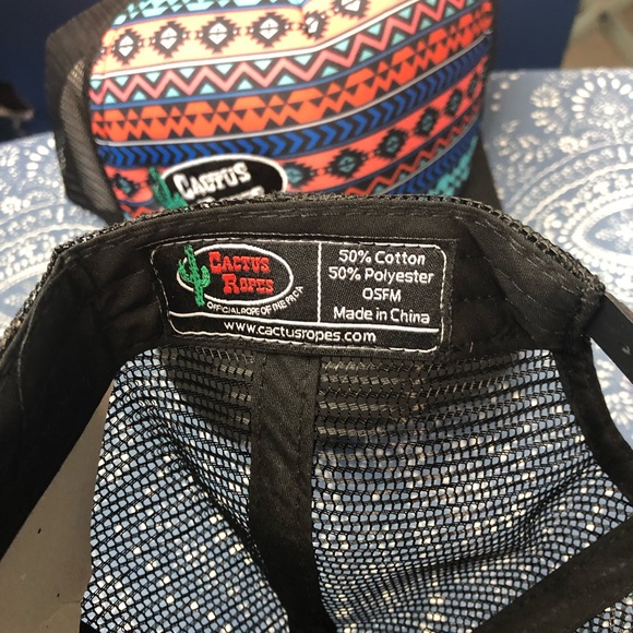 cactus ropes | Accessories | New Cactus Rope Aztec Design Hats | Poshmark